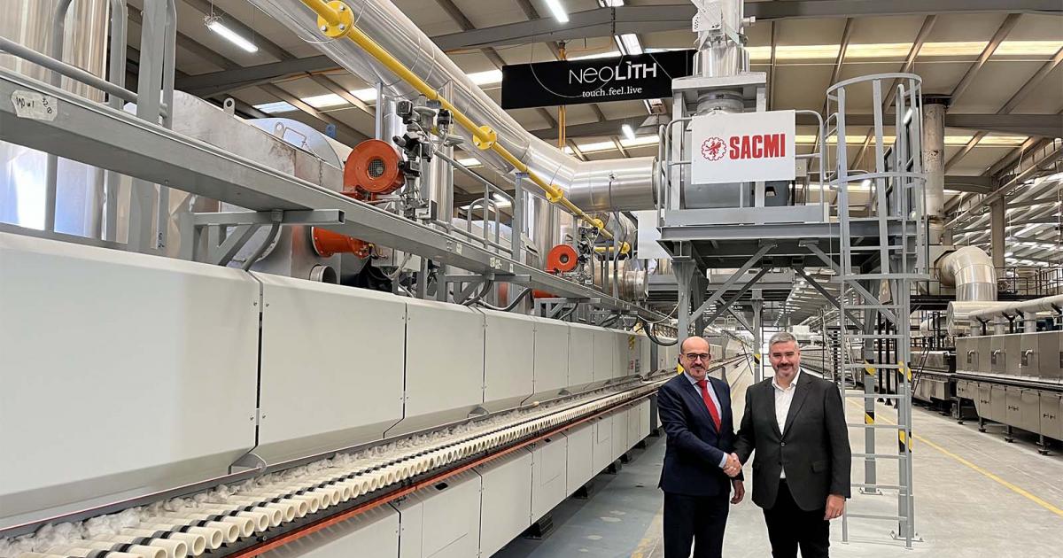 Neolith doubles its production capacity with the new Sacmi FMA Maestro ...